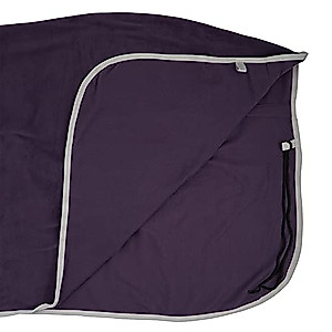 HORZE Turin Fleece Blanket - Purple - 81 in