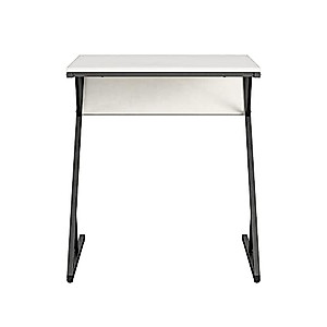 Novogratz Accent Table/Laptop Desk, Plaster/Gunmetal, (3076920COM)