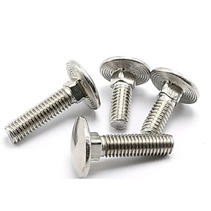 (5 pcs) 201 Stainless Steel Big Head Carriage Bolt,for Mechanical Equipment Etc.M8x55mm.