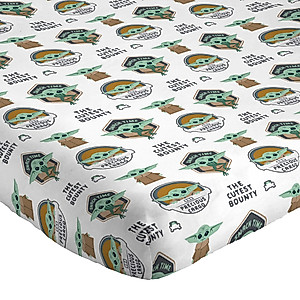 Jay Franco Star Wars The Mandalorian The Child Full Sheet Set - 4 Piece Set Super Soft and Cozy Kid’s Bedding Features Baby Yoda Grogu - Fade Resistant Microfiber Sheets (Official Star Wars Product)