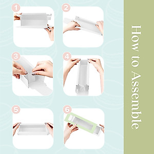 25 Pack of Maccaroon Boxes , Boxes for Macarons with Clear Window, Macaron Gift Box 6 , Light Pink and Light Green Macaroon Box for Cookie Giving Occaisions.