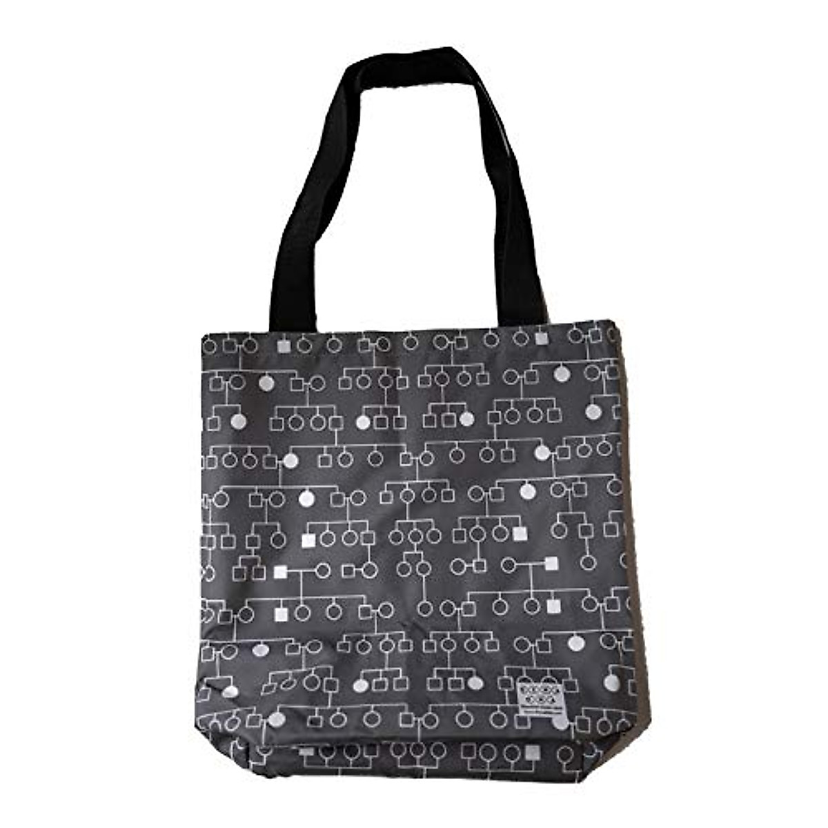 Family Tree Tote Bag - 15x15 inch Pedigree Purse for Genetics and Science Lovers, Girls in STEM