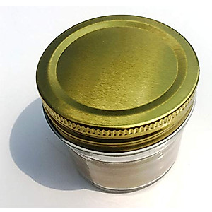 BeeTheLight Beeswax Jar Candle - 4oz - 100% Pure USA Bees Wax in Glass Container - Unscented - 20 Hours - All Natural Light Honey Scent