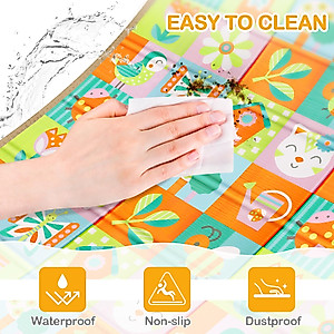 Baby Play Mat, 71" X 79" Baby Floor Mats for Floor, Tummy Time Mat, Waterproof Play Mats for Babies and Toddlers, 0.6" Playmat Crawling Mat, Extra Large Foldable Baby Gym Mat for Floor