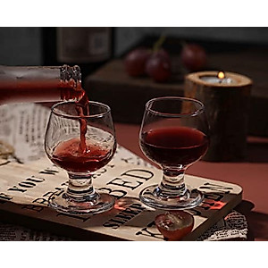 Glsairy Cute Shot Glasses Small Brandy Snifters Set of 8 | Cognac glasses | Port Glasses | Tequila Glasses(1.75 oz | 50ml)