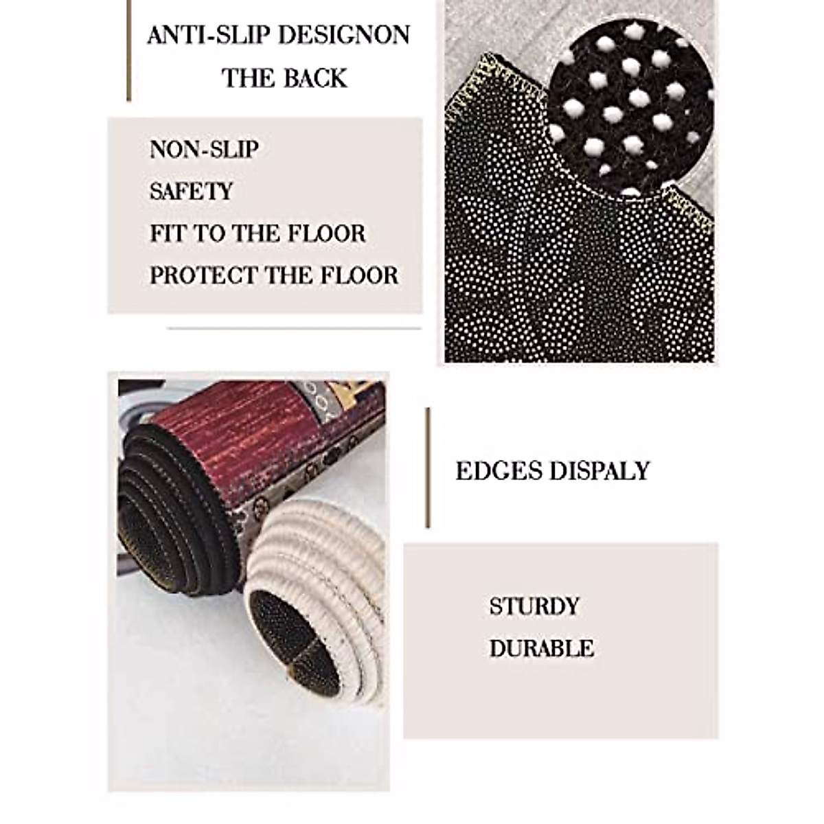 QINYUN Fashion Beautiful Style Area Rug, Leopard Print Light Luxury Living Room Rug, Home Decor Rug Soft and Durable Easy to Clean, Suitable for Bedroom Apartment Office-5ft×7ft