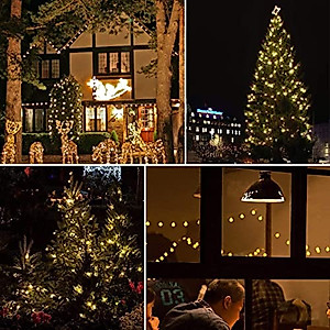 ECOWHO Solar String Lights Outdoor with 8 Modes and Memory Function, 25ft 40 LED Waterproof Solar Patio Globe String Lights for Garden Patio Wedding Party Holiday (Warm White )