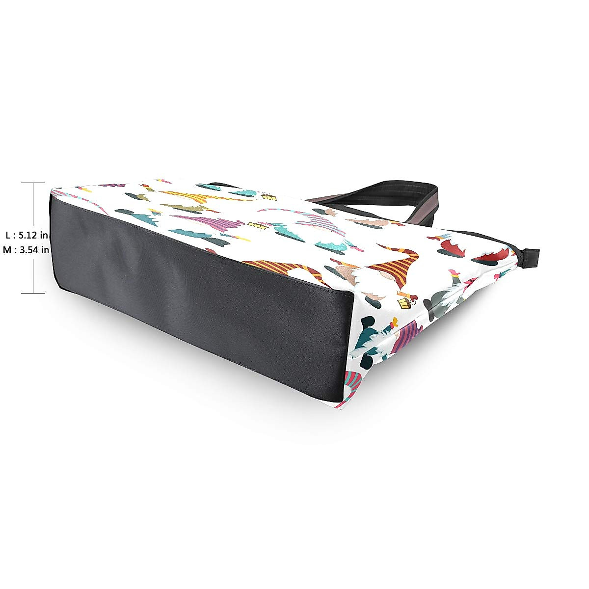 Scandinavian Christmas Gnome Handbags and Purse for Women Tote Bag Large Capacity Top Handle Shopper Shoulder Bag