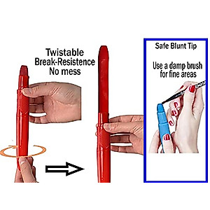 Mosaiz Face Painting Kits for Kids, 12 Colors Water Based Face Paint Kit, Twistable and Washable Paint Sticks for St Patricks Day, Birthday, Halloween, Cosplay Makeup and Body Paints for Adults