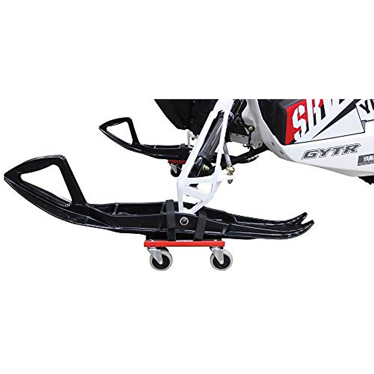 Extreme Max 5800.0228 V-Slides Snowmobile Dolly System - Steel, Red