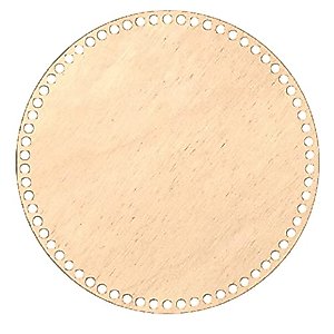 Wooden basket base 12 inch round bottom for crochet wicker craft supplies 30 cm