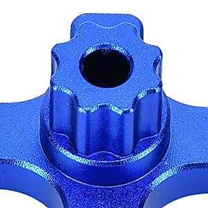 Crank Cover Wrench, Strong Texture Bike Crank Remove Tools Blue for Road Bicycle