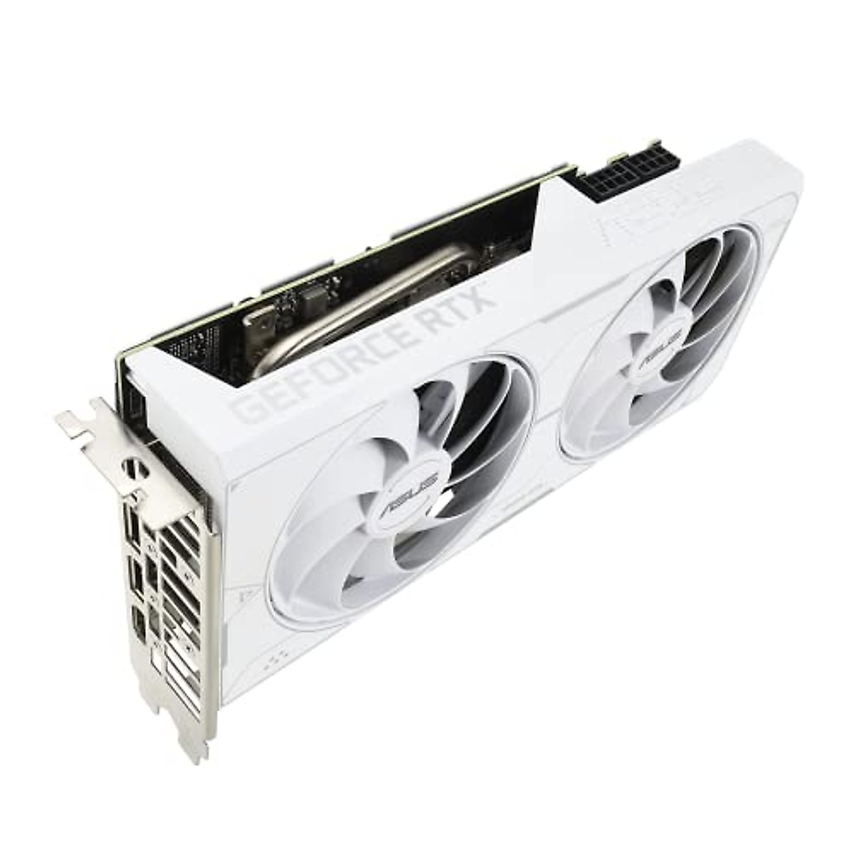 ASUS Dual NVIDIA GeForce RTX 3060 Ti White OC Edition Graphics Card (PCIe 4.0, 8GB GDDR6X Memory, HDMI 2.1, DisplayPort 1.4a, 2-Slot Design, Axial-tech Fan Design, 0dB Technology, and More)
