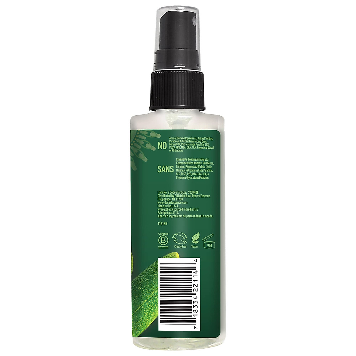 Desert Essence Relief Spray - 4 Fl Oz - Antiseptic Eco-Harvest Tea Tree Oil & Other Essential Oils - Natural First Aid - Minor Burns - Sunburn - Insect Bites - Scrapes - May Comfort Aching Feet