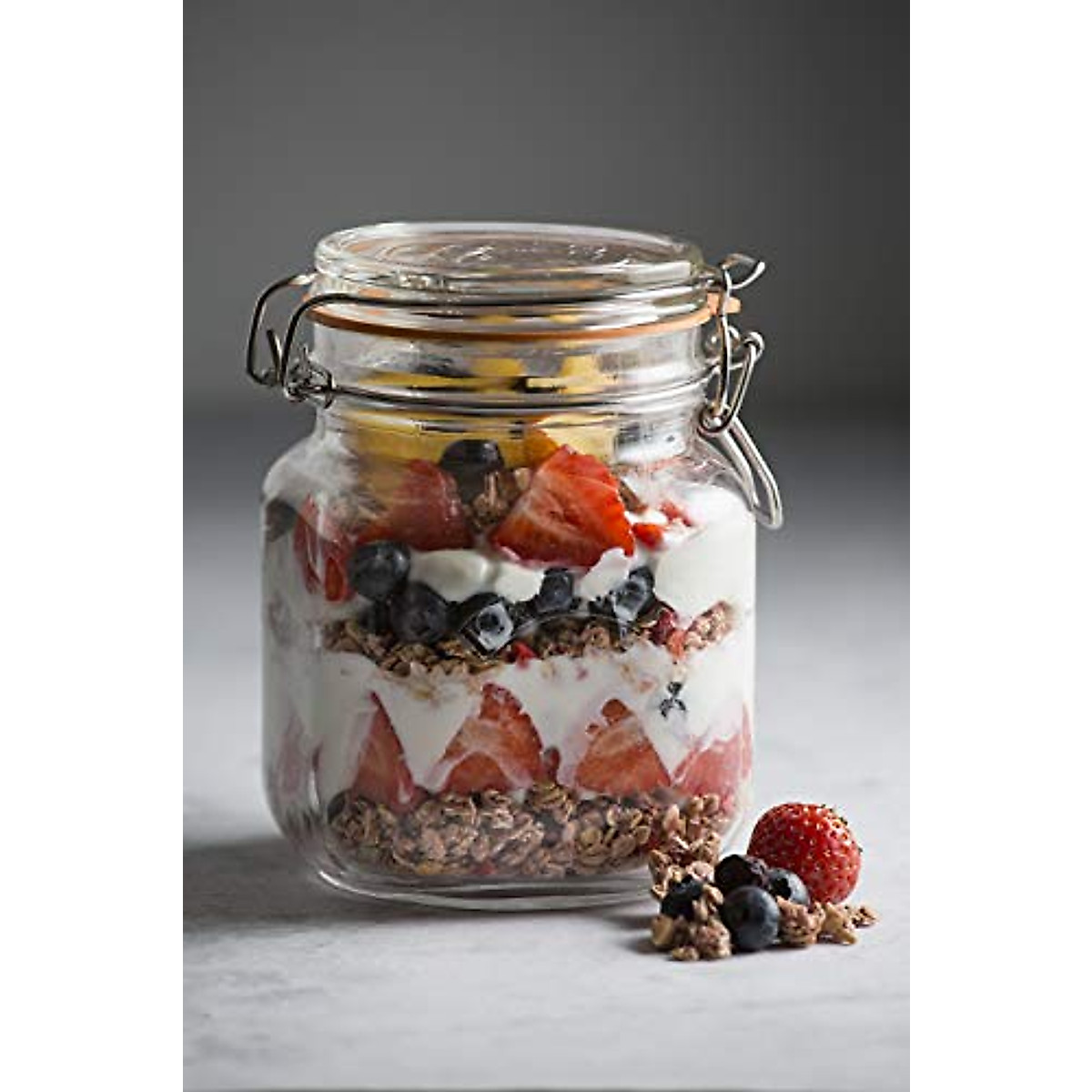 Kilner Square Swing Top Glass Jar | 1L