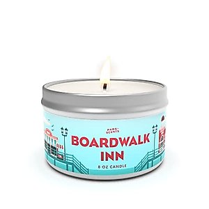 Park Scents Boardwalk Inn Candle - Authentic Smell of The Boardwalk Inn Resort Lobby at Walt Disney World - Super Accurate - Handmade in The USA - Vegan and Cruelty-Free | 8 oz. Tin