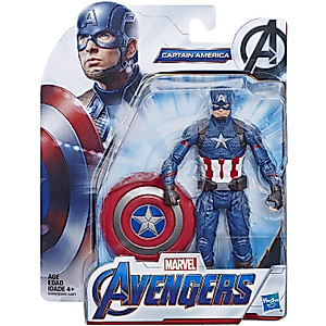 Avengers Marvel Captain America 6"-Scale Marvel Super Hero Action Figure Toy