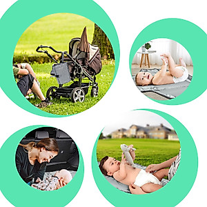 Baby Changing Pad, Portable Diaper Changing Pads, Boy Girl Travel Camping Newborn Essential Waterproof Changing Table Mat, Baby Shower/Registry Gifts for Mom