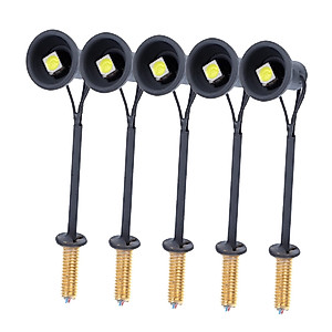 DOITOOL 10 Pcs Model Landscape Spotlight Miniature Spotlight Model Mini House Decoration Led Stuff Glow Accessories Mini Spotlight Models Vintage Lantern Railroad Light Model Scene Decor