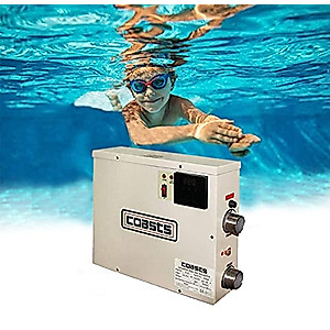 AYCHLG 65000Btu/Hr Up to 10000 Gallons Mini Swimming Pool Heater Thermostat for Swimming Pools, SPA Pools,Bathtubs,In-Ground Pools and Spas Above Ground Inground Pool,Connected to GFCI