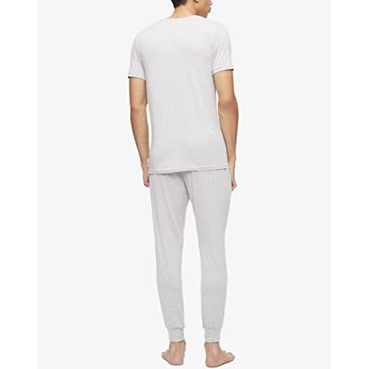 Calvin Klein Men's Ultra-Soft Modern Modal Lounge Crewneck T-Shirt, Grey Heather, Extra Large