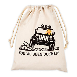 Jeep Ducks for Ducking Drawstring Duck Bag - 14" x 11" - Rubber Ducks for Jeep Ducking Bag Holds up to 50 Jeep Ducks for Ducking and Jeep Duck Tags - Gift for Jeep Owner/Lover - Ducks for Jeeps