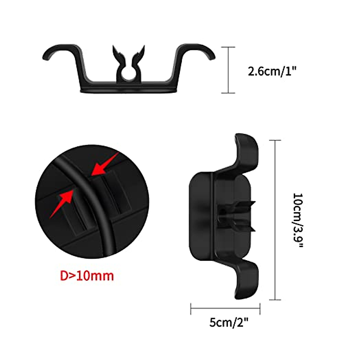 WWW Cord Organizer for Appliances,4 Pack Adhesive Wrap Cord,Cord Holder Stick on Kitchen Small Appliances, for Mixer, Toaster,Coffee Maker, Air Fryer,Pressure Cooker