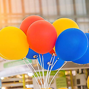 PP OPOUNT 50 Pieces Balloon Sticks Upgraded Version White Balloon Sticks Holders with Cups for Christmas Decoration, Wedding, Party, Holidays, Anniversary Decor