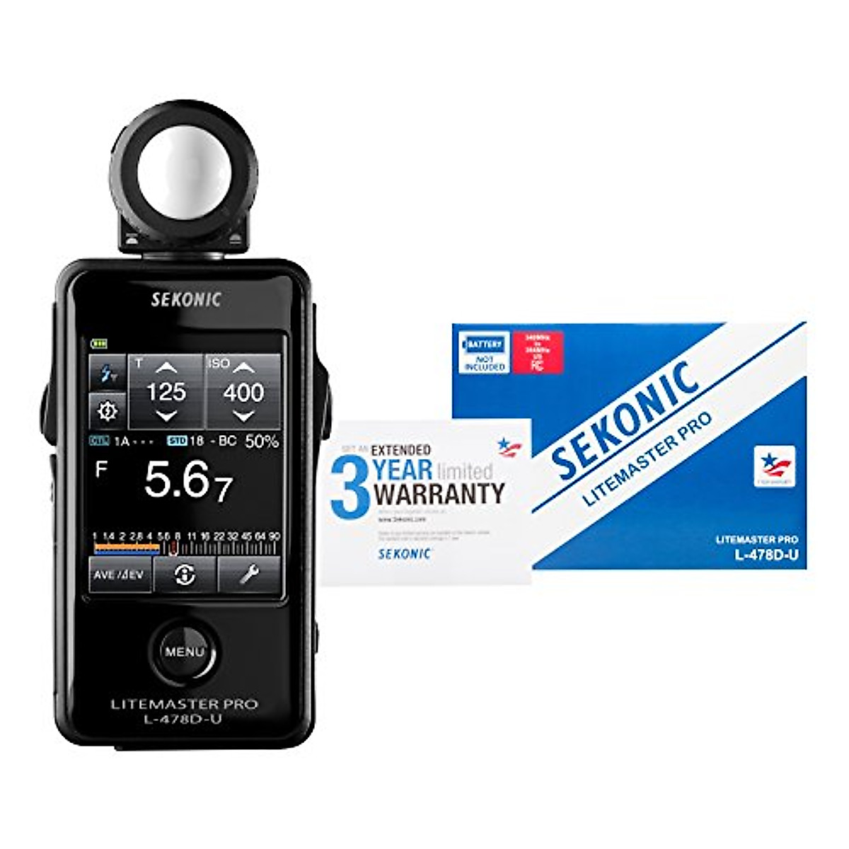 New Sekonic L-478D-U Lightmeter With Exclusive 3-Year Warranty