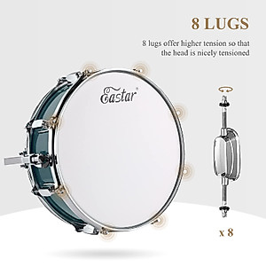 Eastar Adult Drum Set - 18-inch Full-Size Drum Kit for Adults, 4 Drum 2 Cymbal Drum Complete Drum Kit for Intermediate Drummers, Blue (EDS-540BE)