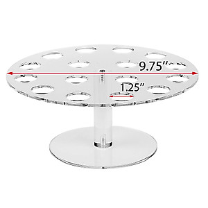 Jusalpha Clear Acrylic Ice Cream Cone/Sushi Hand Roll Stand Holder Christmas Halloween Candy Decorative (Capacity: 24)