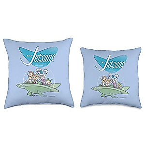 The Jetsons Ship Throw Pillow, 16x16, Multicolor