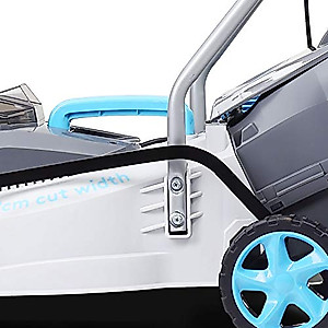 Cordless Lawn Mower, 15 Inch Lightweight Lawn Mower, 40V Lithium-ion Lawnmower w/Brushless Motor, 5 Cutting Heights Adjustable -Low Noise 2 in 1 Push Mower