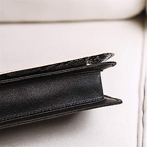 Unique Snake Skin Magnetic Closure Crossbody Purse Shoulder Bag for Women & Girls (Yellow)