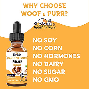 Natural Yeast Infection Treatment for Dogs - Helps to Support Itching Relief, Allergy Relief, Inflammation Relief & More - Itch Relief for Dogs - Dog Ear Infection Treatment - Dog Itch Relief - 1 oz