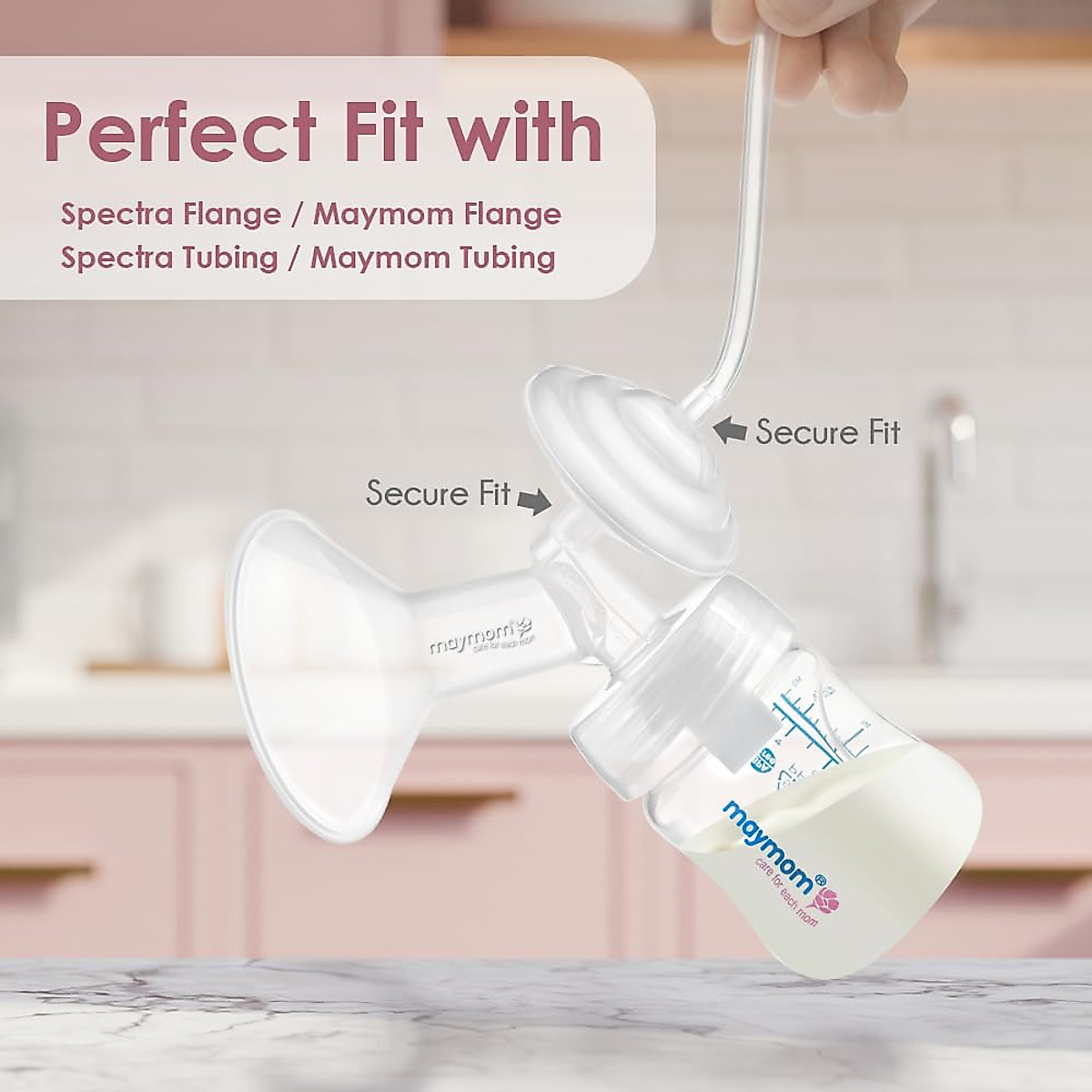 Maymom Backflow Protector Duckbill Valve Tubing Compatible with Spectra S1 S2 Pump Parts Replace Duckbill Valve Spectra Backflow Protector Spectra Tubing Not Original Spectra Replacement Pump Parts