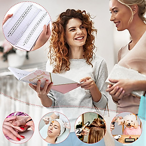 Gersoniel 2 Pieces Undated Appointment Book Schedule Day Planner Salon Appointment Book 2024 Hairstylist Weekly Appointment Planner for College Office Home Schedule Supplies, 11.2 x 4.5 Inches