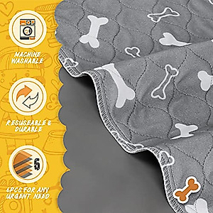 6pack Washable Pee Pads for Dogs 24 x 16 Inch Reusable Puppy Pads, High Urine Absorption Waterproof Puppy Pad Reusable Potty Pads for Dogs Whelping Potty Training