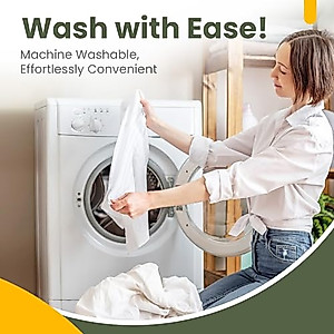 Fairpeak Pillow Covers Protectors with Zipper Standard Size Set of 4， Pillow Cases， Luxury Hotel Quality, for 20x26 inches Pillows, Breathable, Soft, Machine Washable