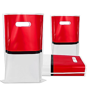 Haikole Candy Gift Bags 40 pcs cartoon Animation Party Gift Bags, Video Game Red Cartoon Ball Party Gift Bags,Cartoon Ball Bags Kids Adults Birthday Party Decorations (A-Red Cartoon), ax1011ktdz-1