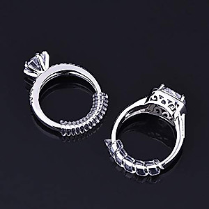 Frienda 16 Pieces Ring Sizer Adjuster for Loose Rings with Silver Polishing Cloth, 4 Sizes