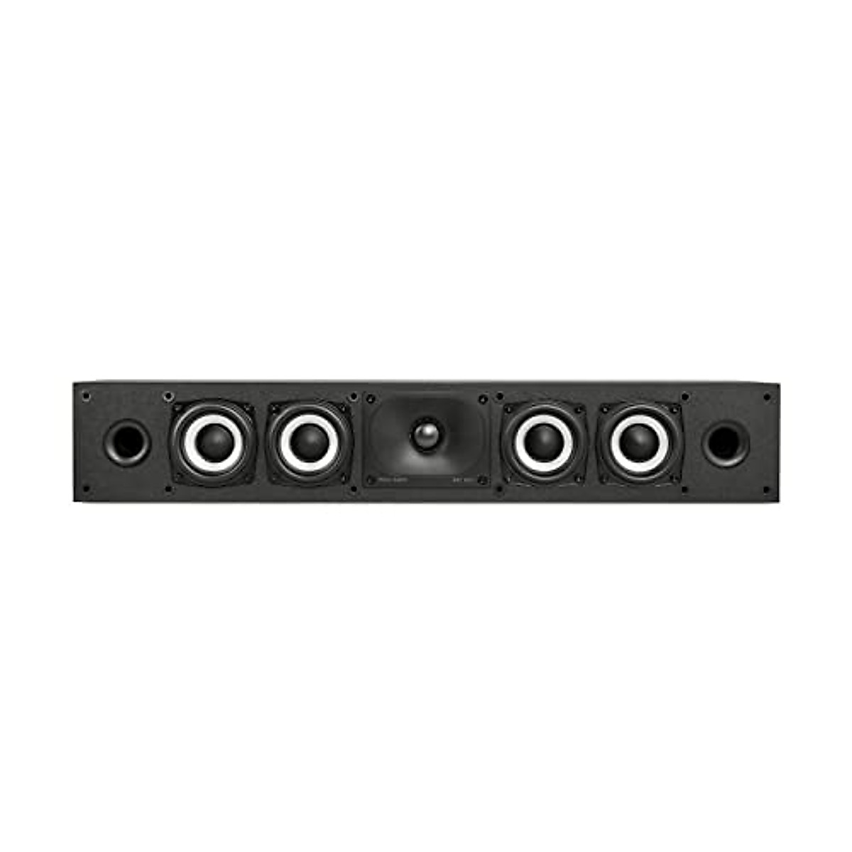 Polk Monitor XT35 Slim Center Channel Speaker - Hi-Res Audio Certified, Dolby Atmos & DTS:X Compatible, 1" Terylene Tweeter & Four 3" Dynamically Balanced Woofer, Wall-Mountable, Midnight Black
