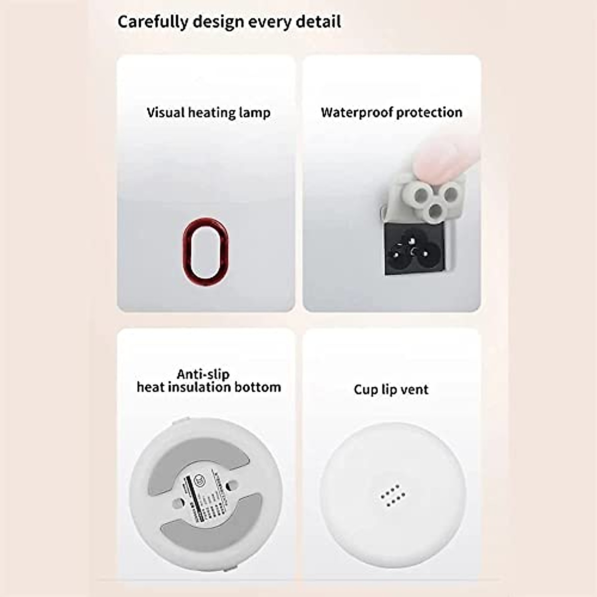 Portable Small Electric Kettle, Mini Travel Electric Tea Kettle, 3-in-1 Portable Water Boiler Kettle