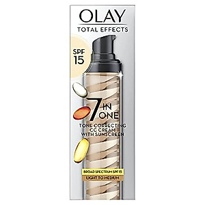 Olay Total Effects 7-in-1 Tone Correcting Moisturizer, SPF 15, Light to Medium 1.7 Ounce
