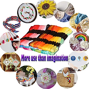 122 skeins Embroidery Floss - Embroidery Thread - Friendship Bracelet String for Cross Stitch, Hand Embroidery, String Art