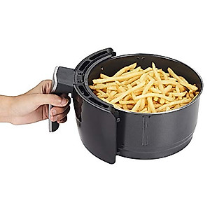 GoWISE USA 5-Quart Air Fryer with 8 Cook Presets + Recipe Book, Black, 5.0-Qt