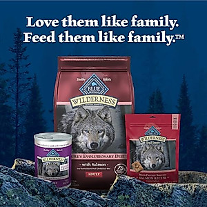 Blue Buffalo Wilderness Natural High-Protein Dry Food for Adult Dogs, Salmon Recipe, 4.5-lb. Bag