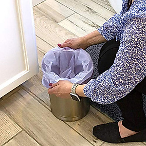 Color Scents Small Trash Bags - 4 Gallon, 840 Total Bags (12 Packs of 70 Count), Twist Tie - Multi-color bags in Calming Collection Scent