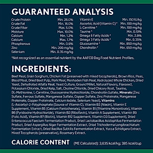 Next Level Super Premium Dog Food – Performance Plus™ – Dry Kibble for Active Adult Dogs – 26% Protein, Beef, Pork, Fish, Chicken & Gluten Free Grains – Glucosamine & Chondroitin for Joint Health