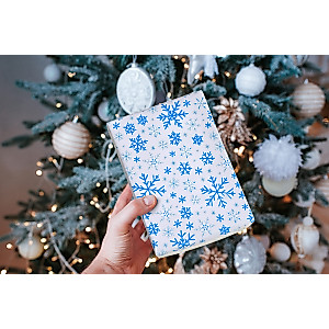 PlandRichW Christmas Wrapping Paper Folded 12 Sheets for Kids Boys Girls Man Women,Blue and White Snowmen Snowflakes Merry Christmas Deer,Image Arts Blue Holiday Wrapping Paper Each 20" X 29"